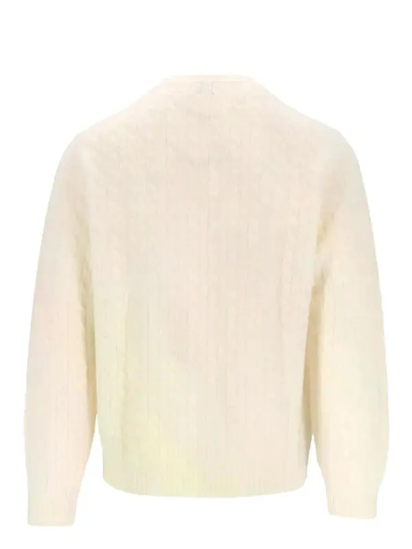Eleventy Cable-knit Crew Neck Sweater - Neutrals