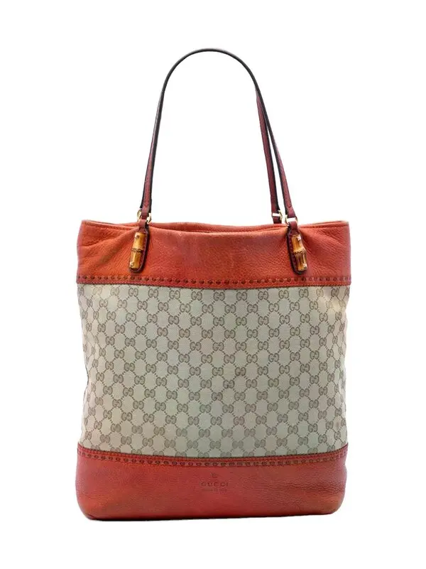 Gucci Large Gg Canvas Laidback Crafty Tote Bag - Neutrals