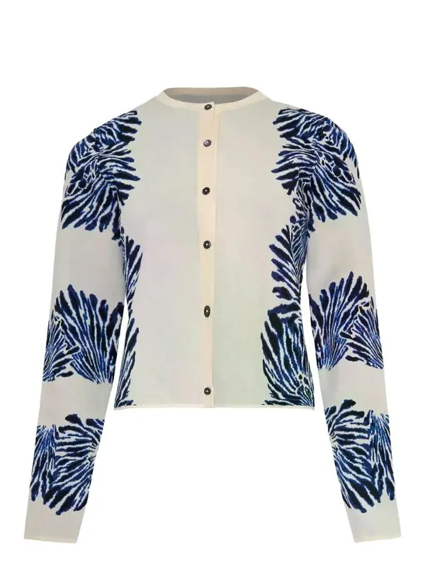 Ulla Johnson Abstract-patterned Button-up Cardigan - Neutrals