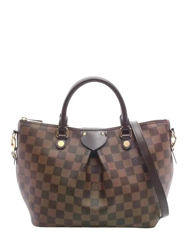 LOUIS VUITTON 2016 Damier Ebene Siena Pm Satchel - Brown