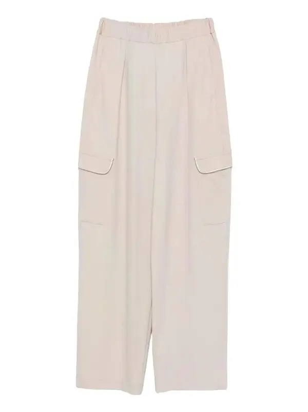 Fabiana Filippi Pleated-detail Cargo Pants - Neutrals