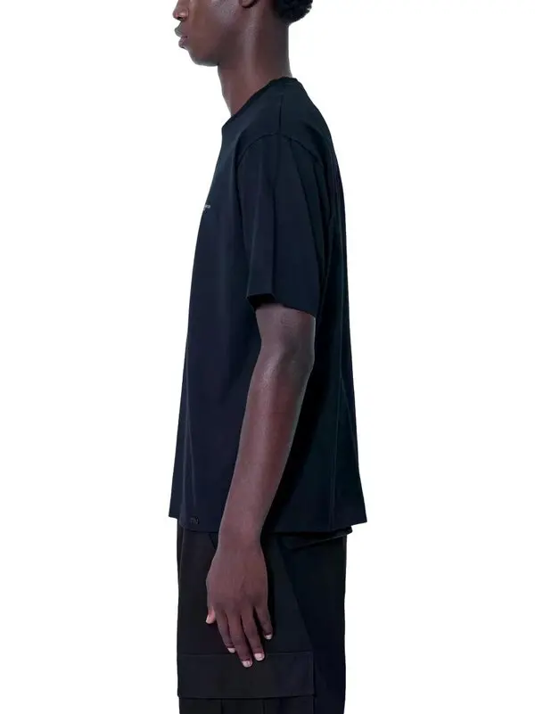 MOOS STUDIO Logo-motif T-shirt - Black
