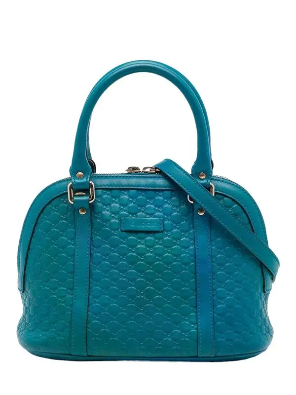 Gucci 2016-2026 Mini Microguccissima Dome Satchel - Blue