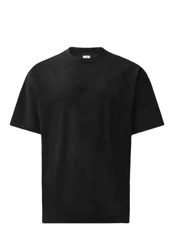 C.P. COMPANY 1020 Jersey Short Sleeve Logo T-shirt - Black