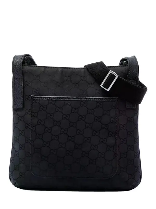 Gucci Gg Canvas Crossbody Bag - Black