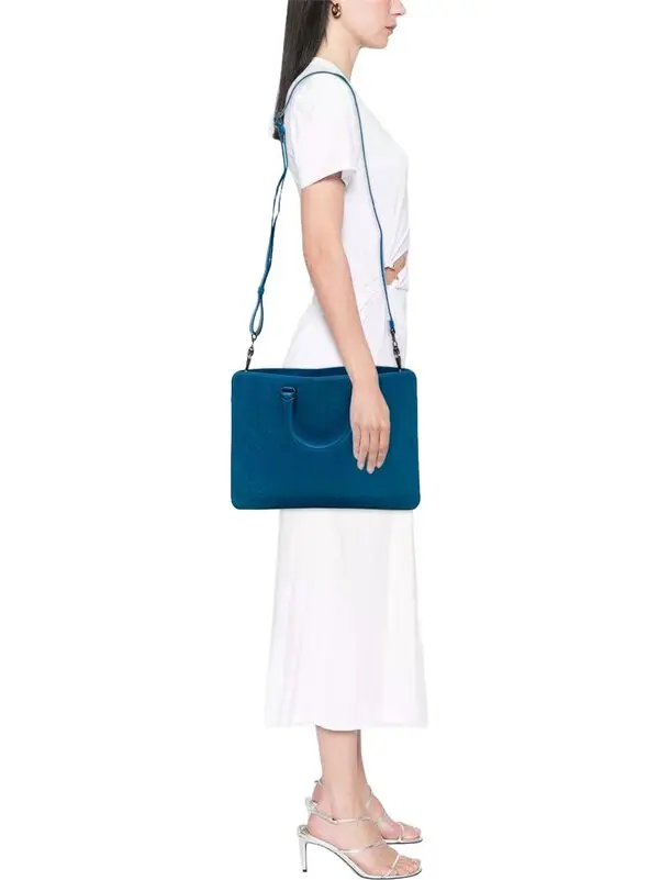Bottega Veneta Nappa Intrecciato Briefcase Business Bag - Blue
