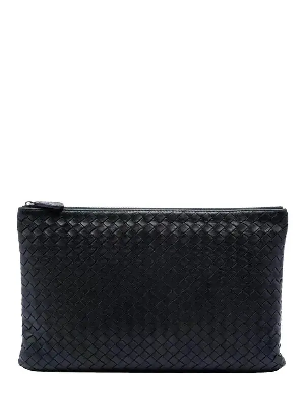 Bottega Veneta Nappa Intrecciato Clutch Bag - Black