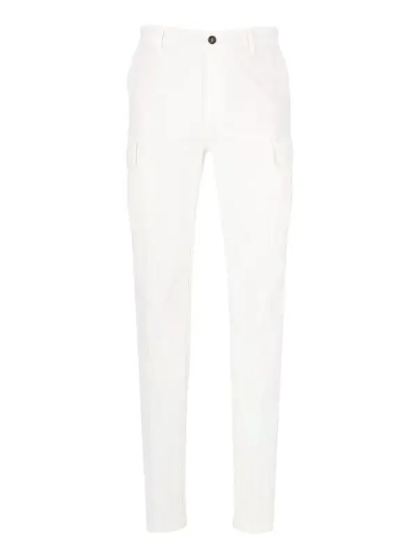 Eleventy Pocket-detail Cargo Pants - White