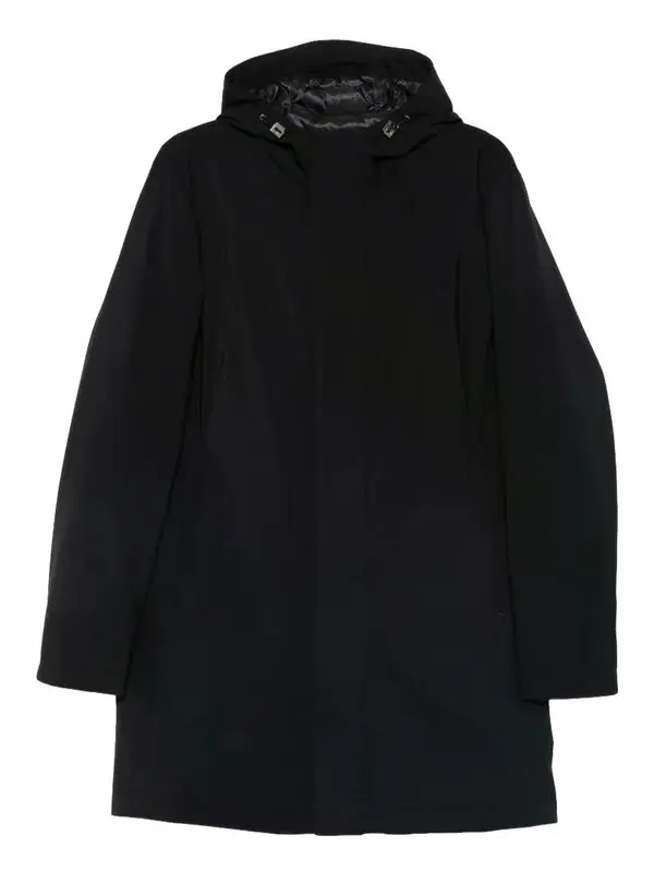 Herno Hooded Zip-fastening Coat - Black