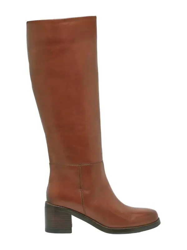 Vince Camuto Ammar Extra Wide Calf Knee High Boot - Brandy Leather