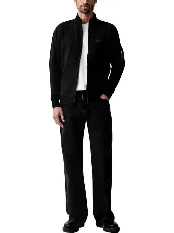 Alpha Industries Dtm Zip-up Sweatshirt - Black