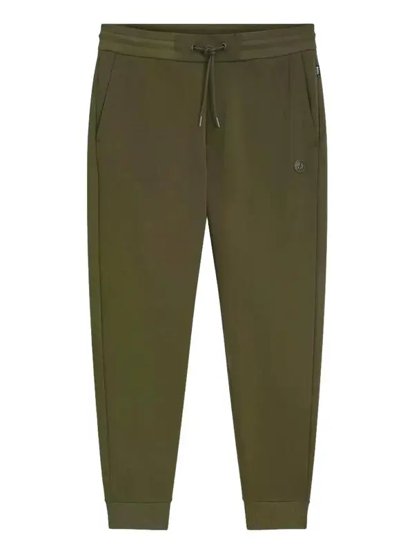 BOSS Cotton-blend Track Pants With Double B Monogram Badge - Green