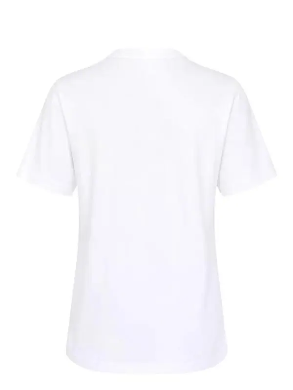 Comme Des Garçons Floral-print T-shirt - White