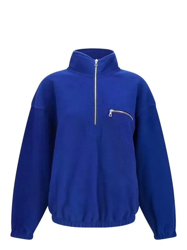 RIER Fleece Quarter-zip Sweater - Blue