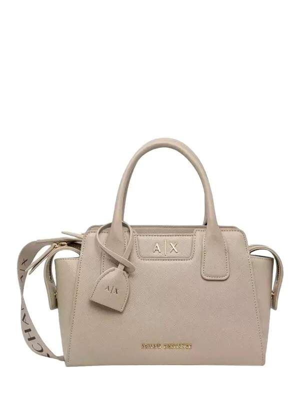 Armani Exchange Logo-plaque Tote Bag - Neutrals