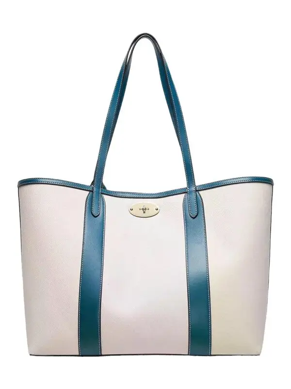 Mulberry Bayswater Contrast-trim Tote Bag - Neutrals