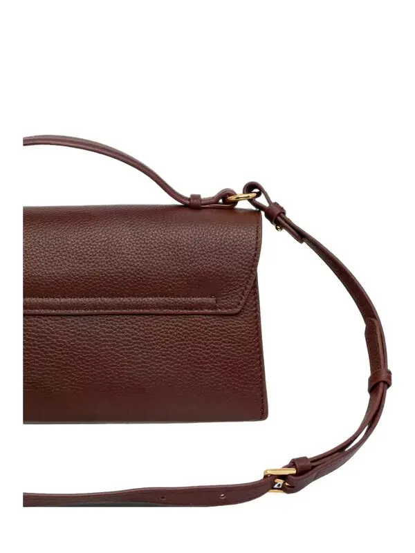 Patrizia Pepe Fly Pebbled-leather Tote Bag - Brown