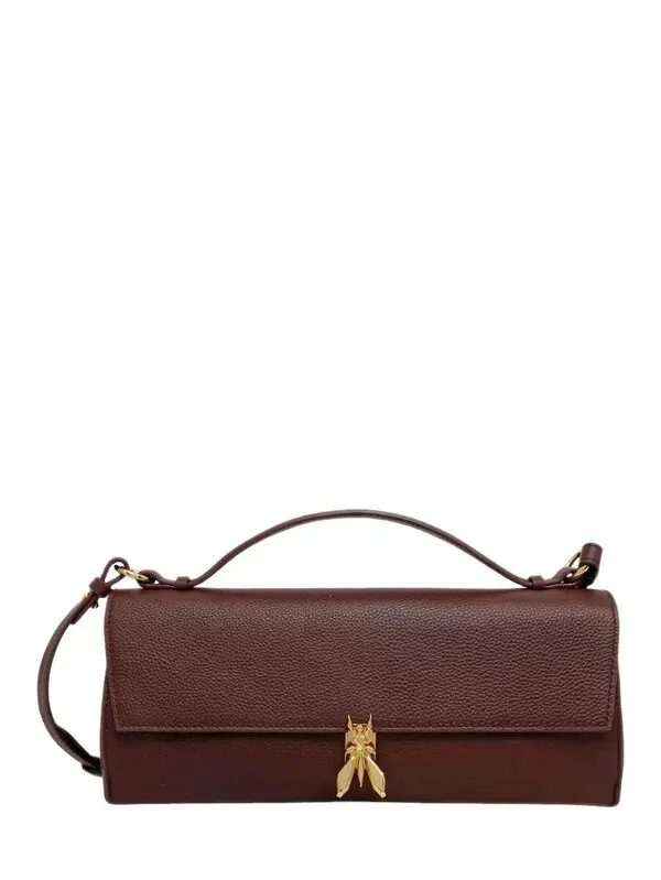Patrizia Pepe Fly Pebbled-leather Tote Bag - Brown