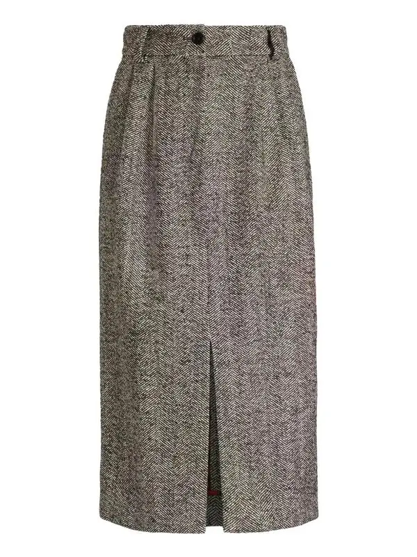Dolce & Gabbana Wool Skirt - Grey