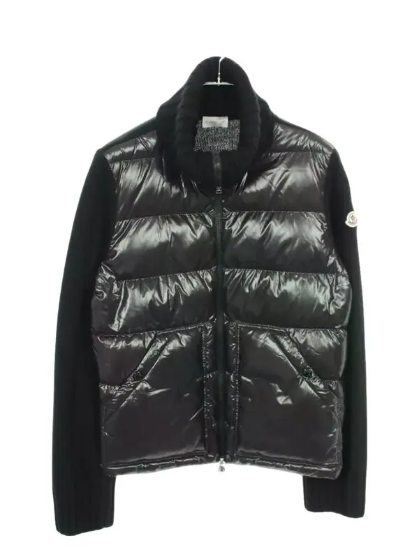 Moncler 2010s Padded Knit Jacket - Black