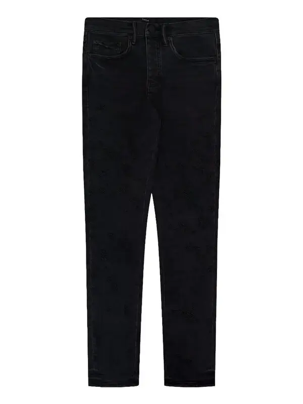 PURPLE BRAND Beaded-embroidery Jeans - Black