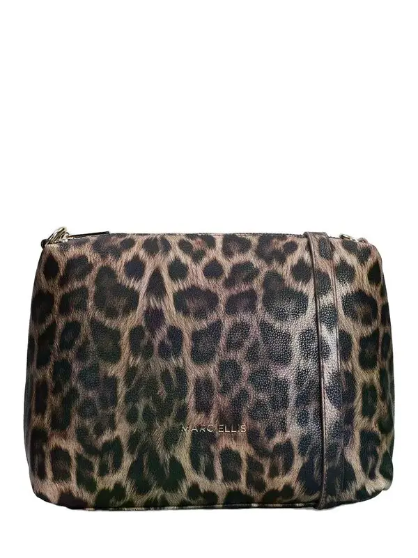 MARC ELLIS Holly Leo Leopard-print Shoulder Bag - Neutrals
