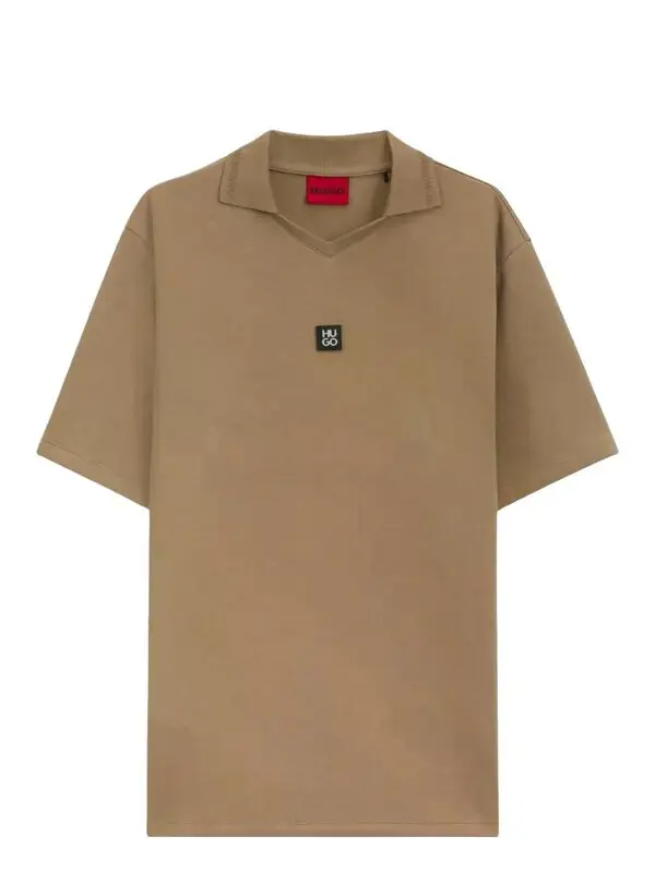 Hugo Logo-patch T-shirt - Brown