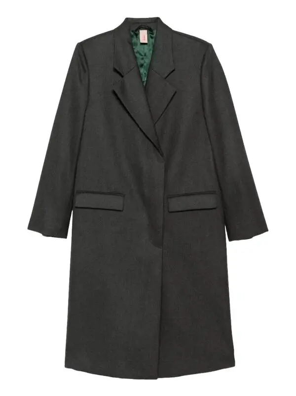 INDRESS Carlos Peak-lapel Coat - Grey