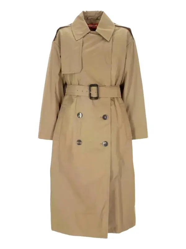 Max Mara Belted Double-breasted Trench Coat - Neutrals