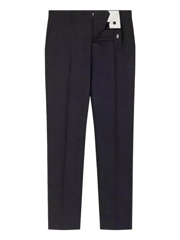 FURSAC Virgin-wool Tailored Trousers - Blue