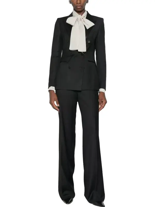 INDRESS Matthias Pussy-bow Blouse - Grey