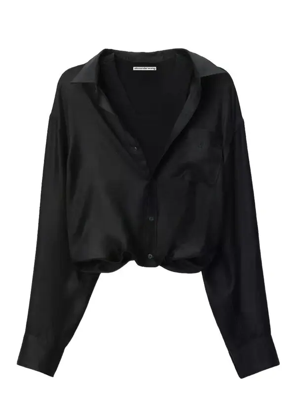 Alexander Wang Pre-styled Layered Cami Shirt - Black