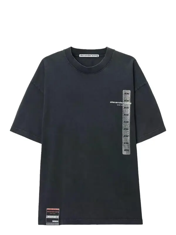 Alexander Wang Short-sleeve T-shirt With Flasher Graphic - Black
