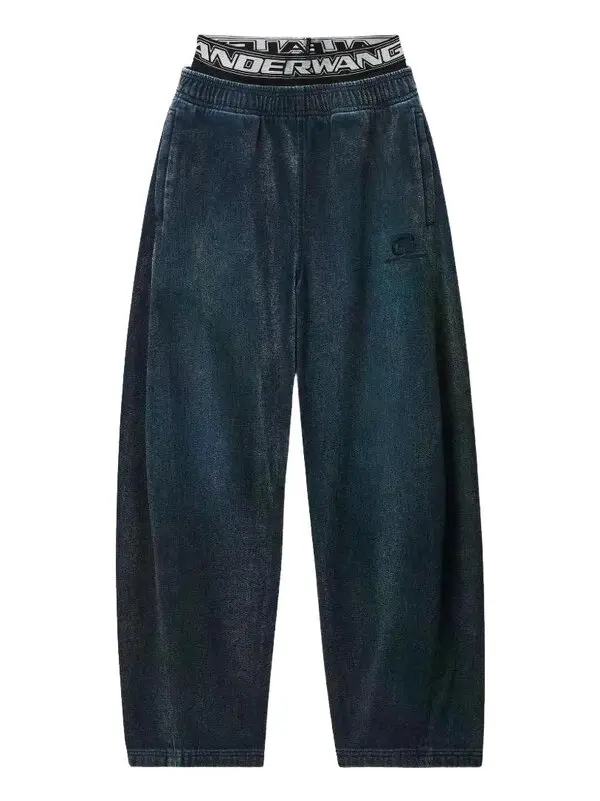 Alexander Wang Brushed Denim Sweatpants - Blue