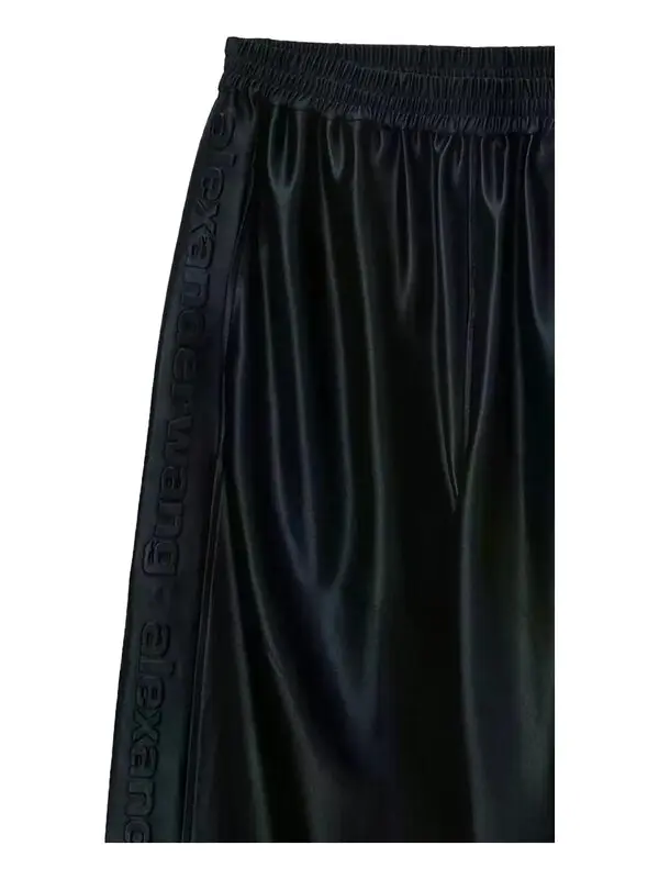 Alexander Wang Embossed-logo Track Pants - Black