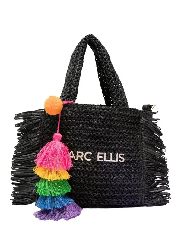 MARC ELLIS Buby Fringe-trim Tote Bag - Black