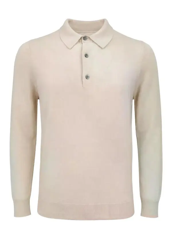 FRANZESE COLLECTION Stefano De Martino Long-sleeve Polo Shirt - Neutrals