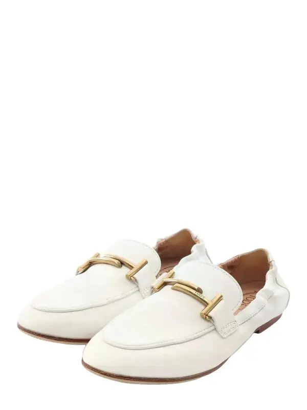 TOD'S Double T Loafers - White