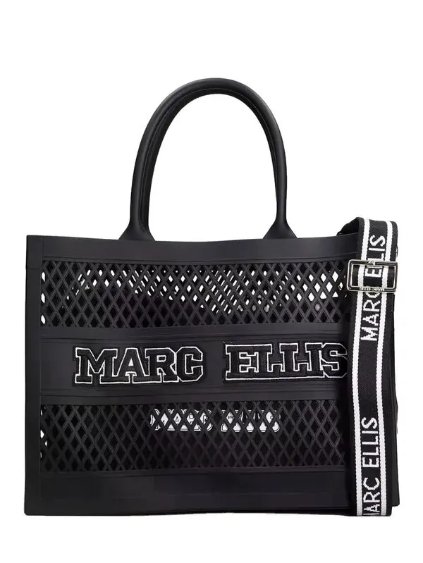 MARC ELLIS Logo-patch Tote Bag - Black