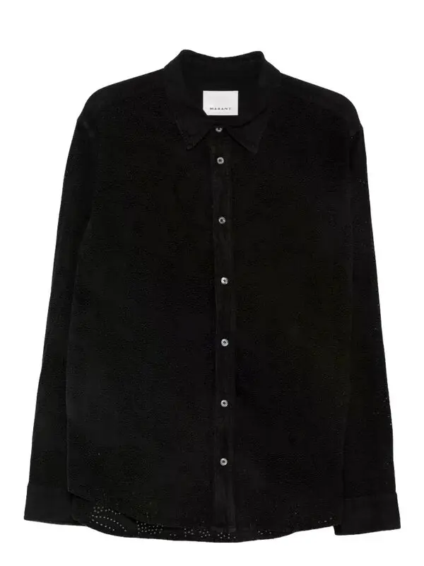 MARANT Cybilio Broderie-anglaise Shirt - Neutrals