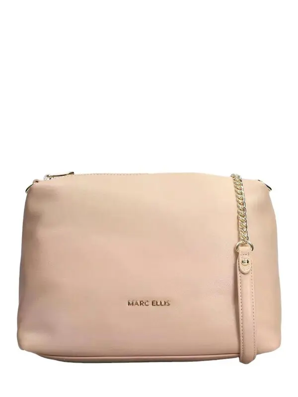 MARC ELLIS Alison Macro Logo-plaque Shoulder Bag - Neutrals