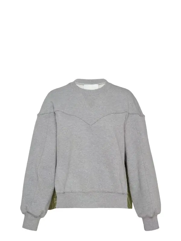 3.1 Phillip Lim Striped-panel Sweatshirt - Grey