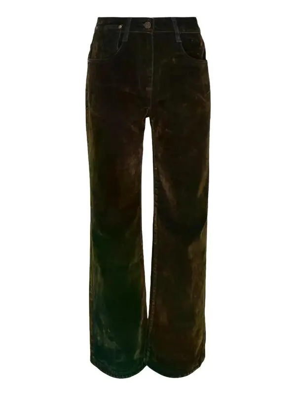 OPEN YY Velvet Curved Jeans - Brown