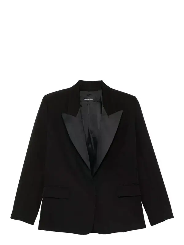 Federica Tosi Peak-lapel Blazer - Black