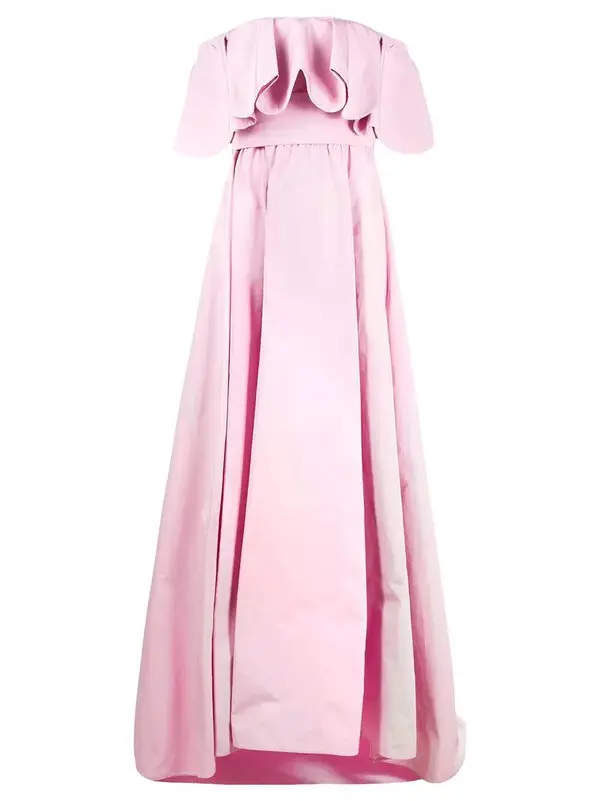 Valentino Garavani Ruffled Off-the-shoulder Gown - Pink