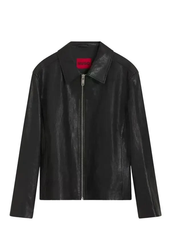Hugo Leather Jacket - Black