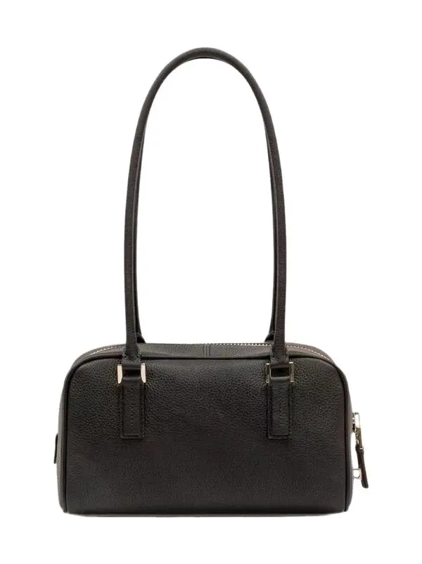 TOM FORD Pebbled-leather Padlock Shoulder Bag - Black