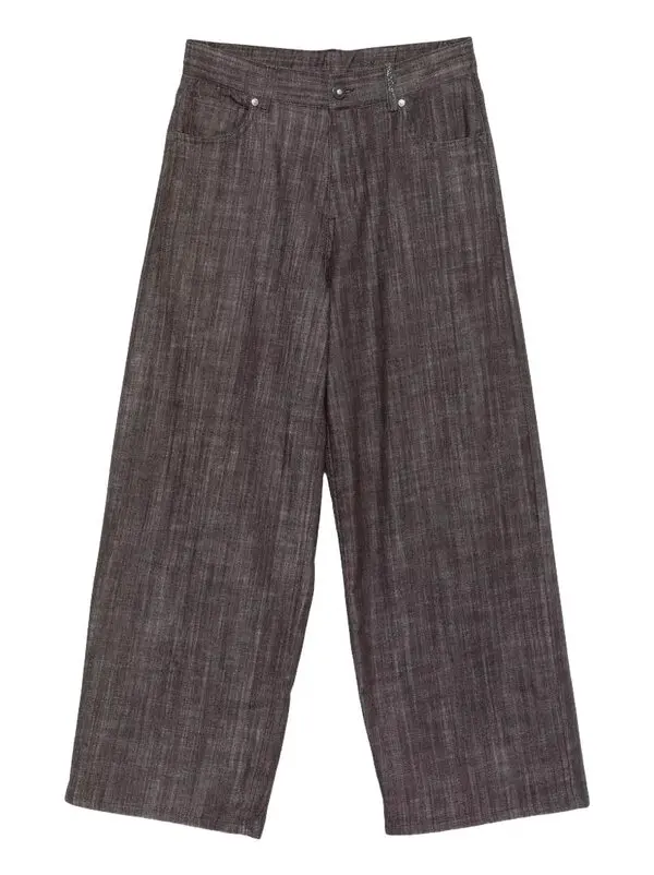 PANICALE Straight-leg Trousers - Brown