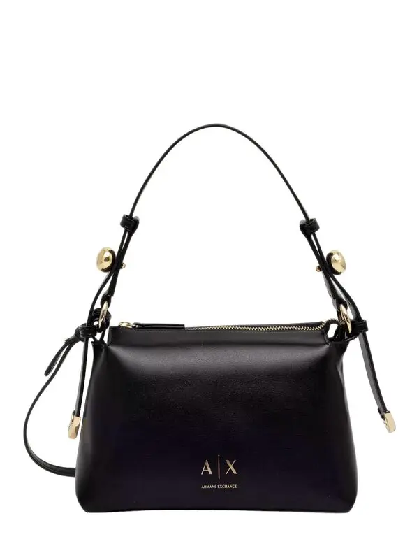Armani Exchange Logo-print Shoulder Bag - Black