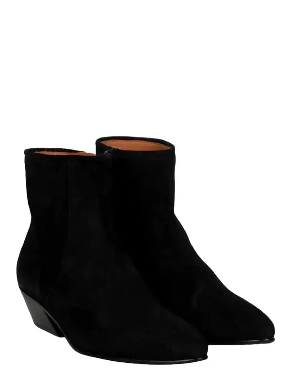 PEDRO GARCIA Suede Zip-fastening Boots - Black